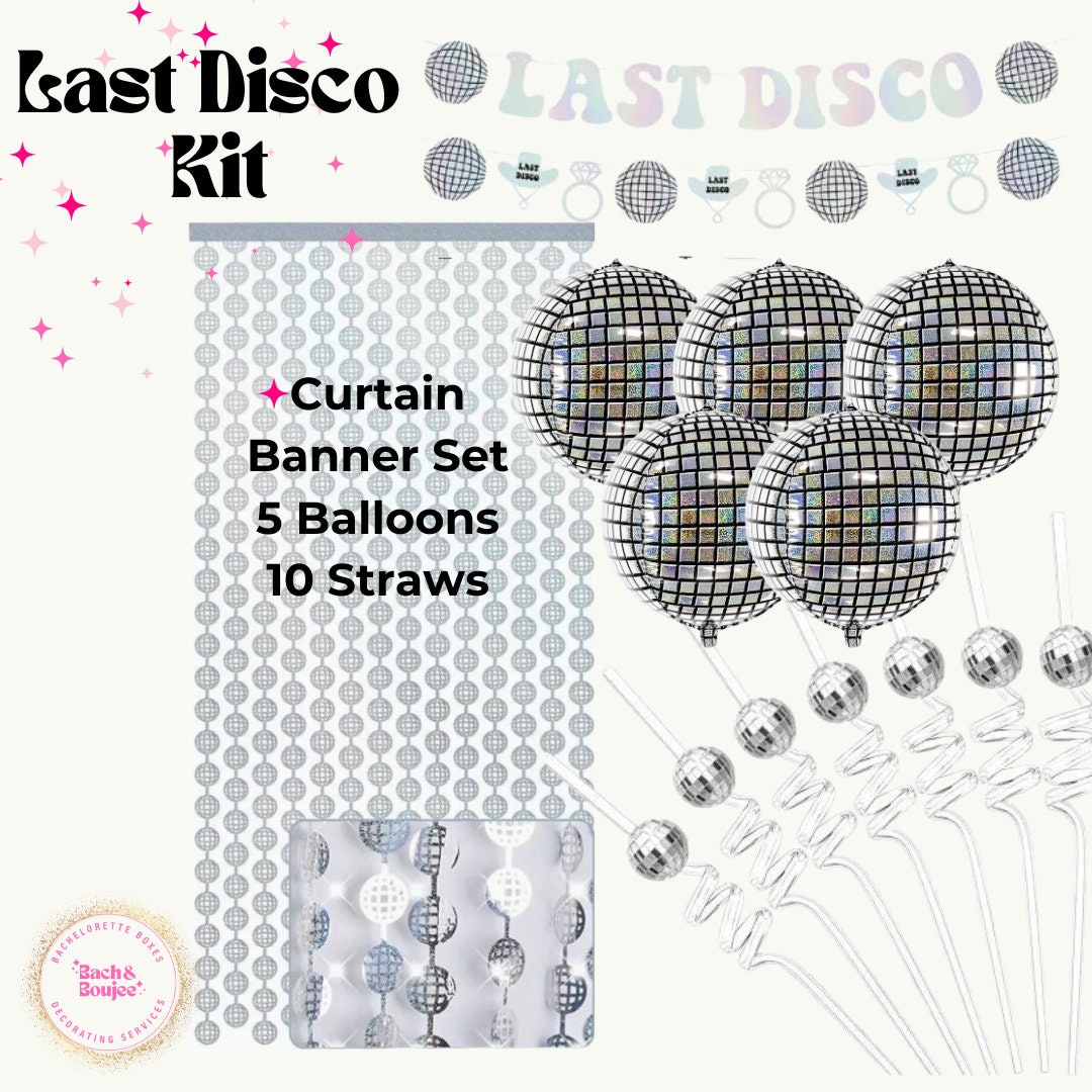 Disco Ball Balloons, Last Disco Balloons, Last Disco Bachelorette ...