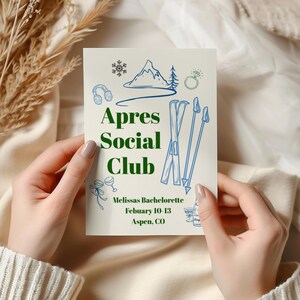 Apres Ski Social Club Bachelorette Itinerary Winter Bachelorette ...