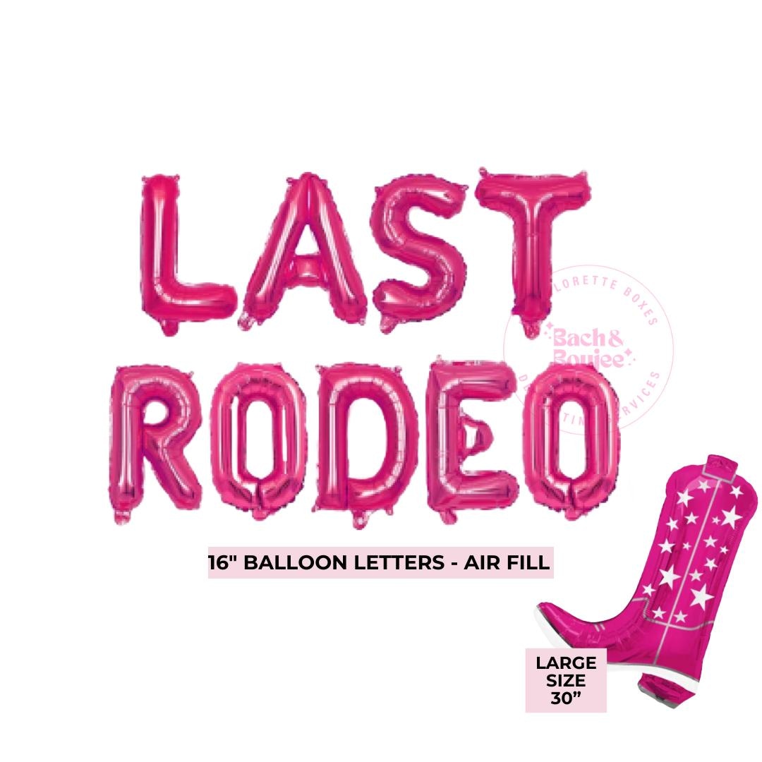 Last Rodeo Nashville Bachelorette Cowgirl Country Hen Party Decorations ...