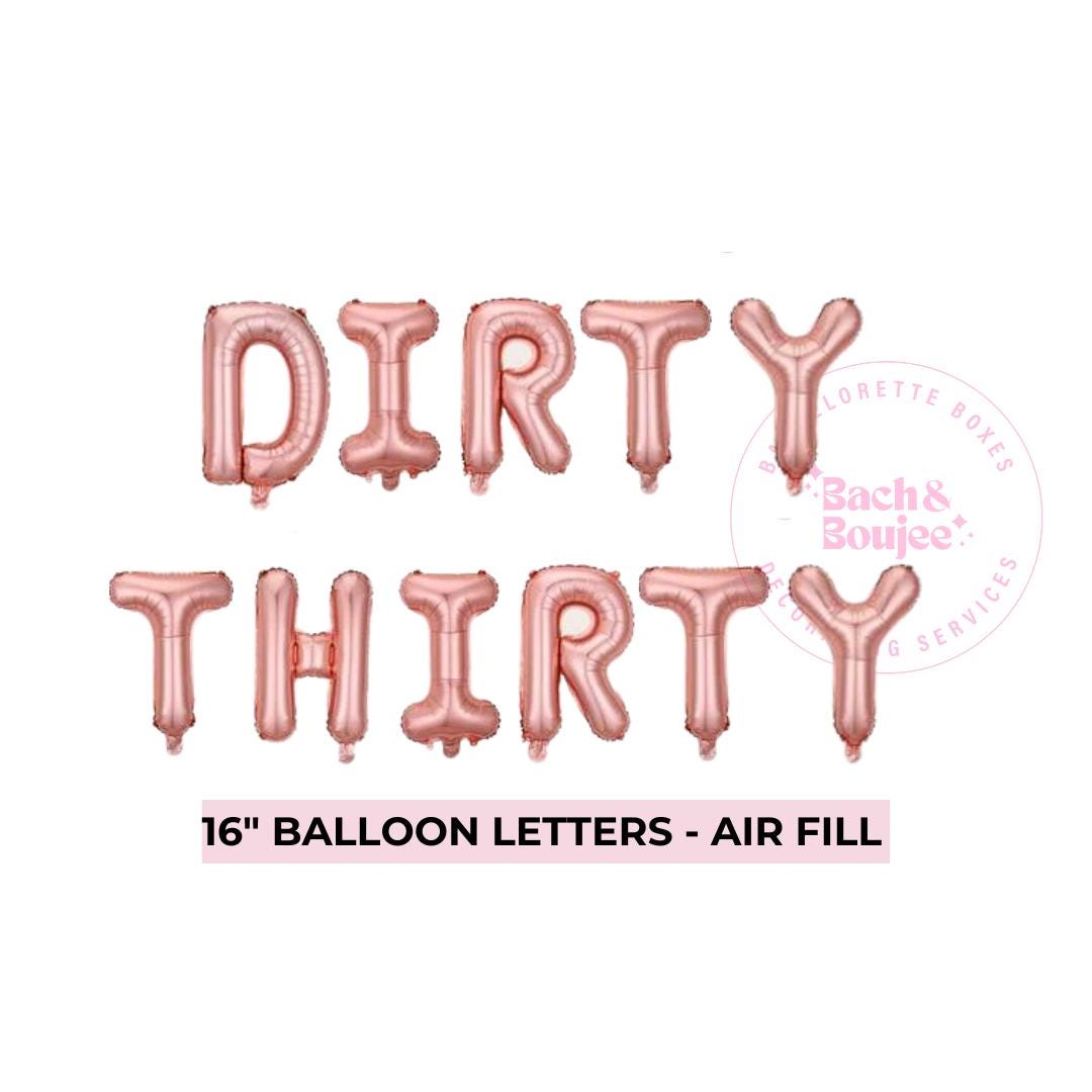 Thirty Birthday Diry Thirty 30s Balloons Talk Thirty to Me 30 Birthday ...