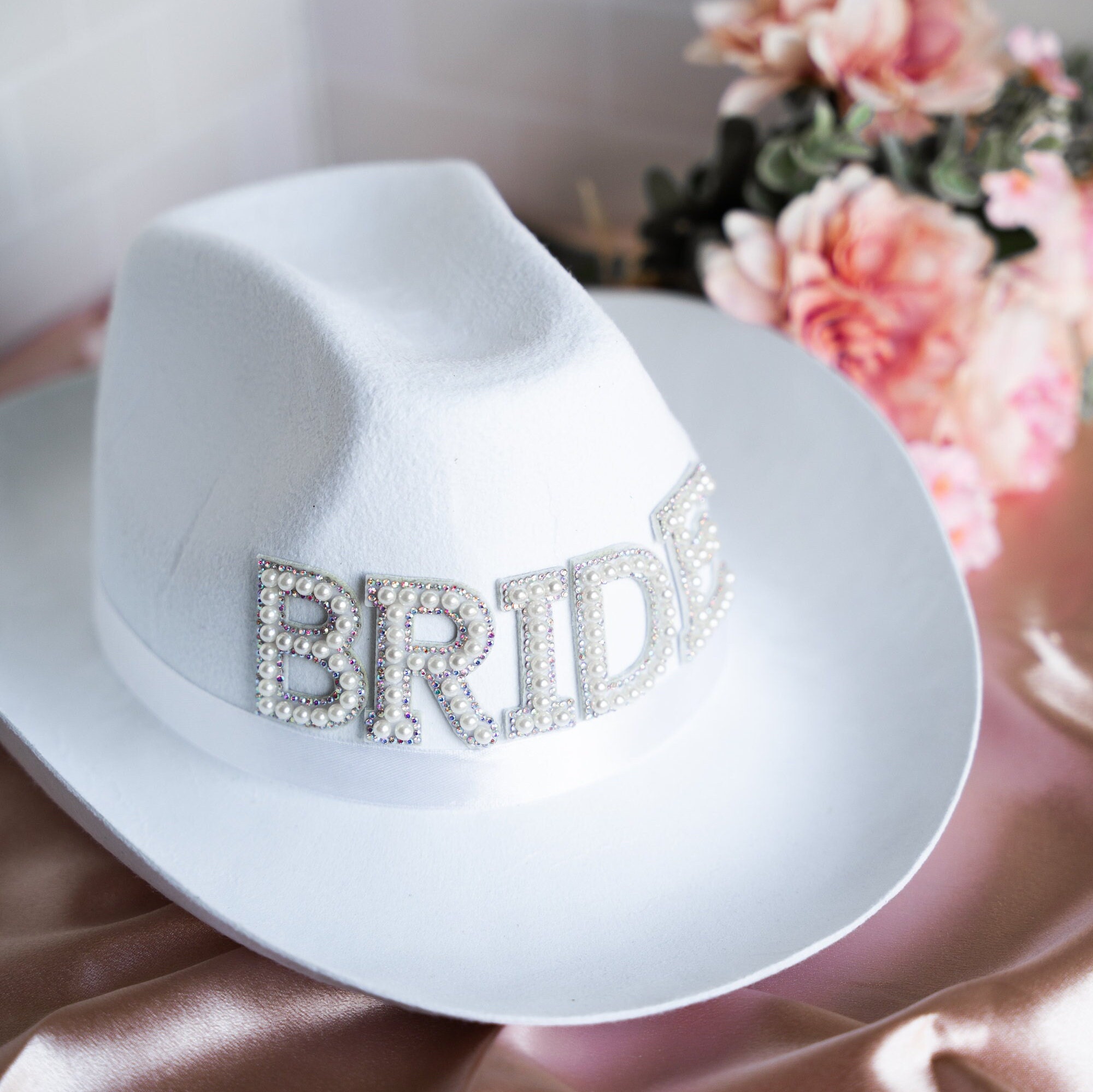 Bride Cowboy Hat Bride Cowgirl Hat Bride Bachelorette Party Bride Gift ...