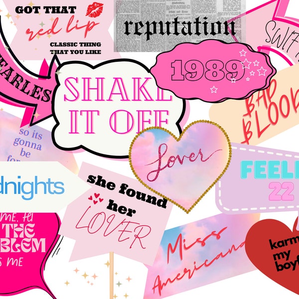 Eras Tour Party Decorations Prints - Etsy