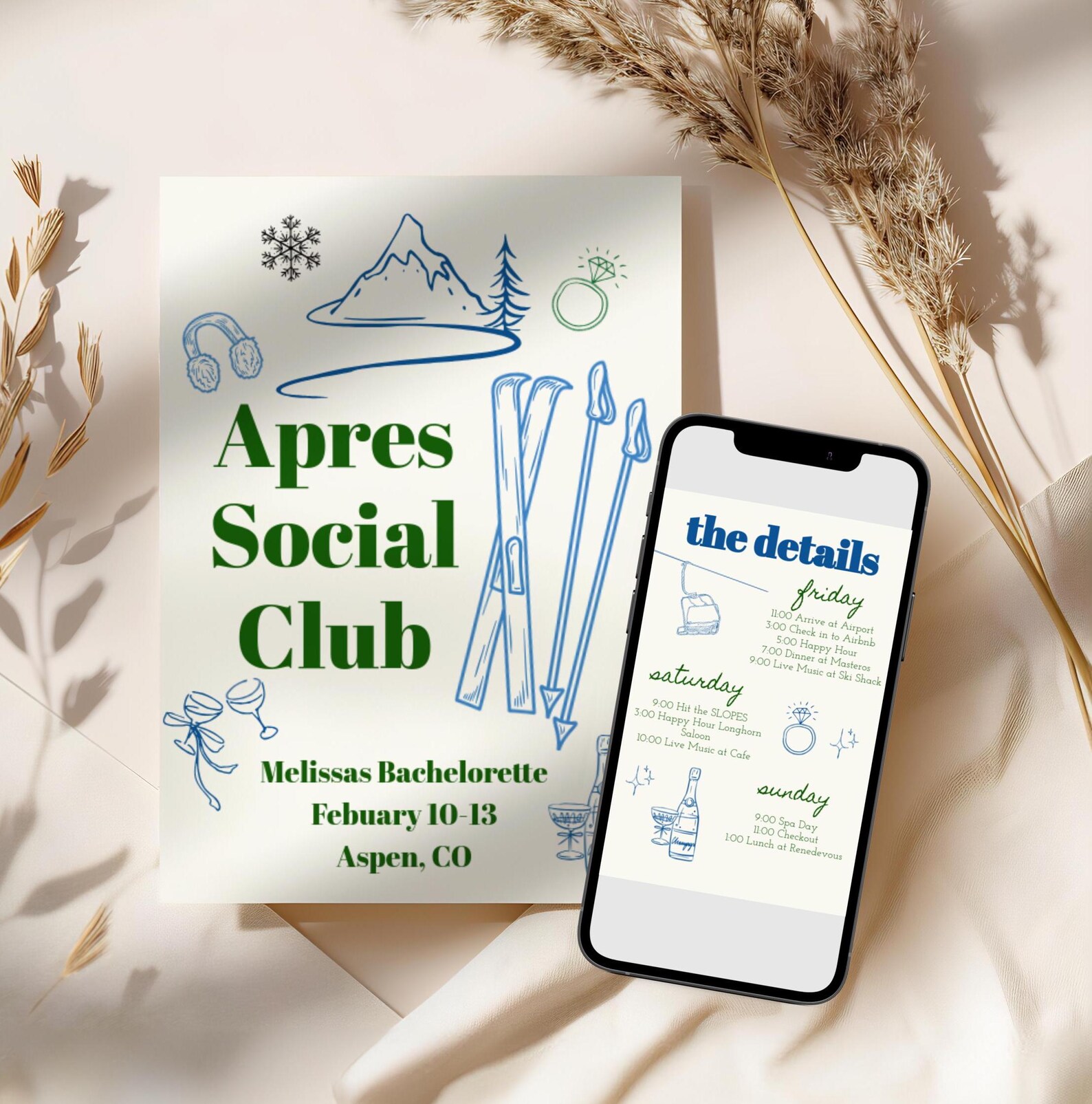 Apres Ski Social Club Bachelorette Itinerary Winter Bachelorette ...