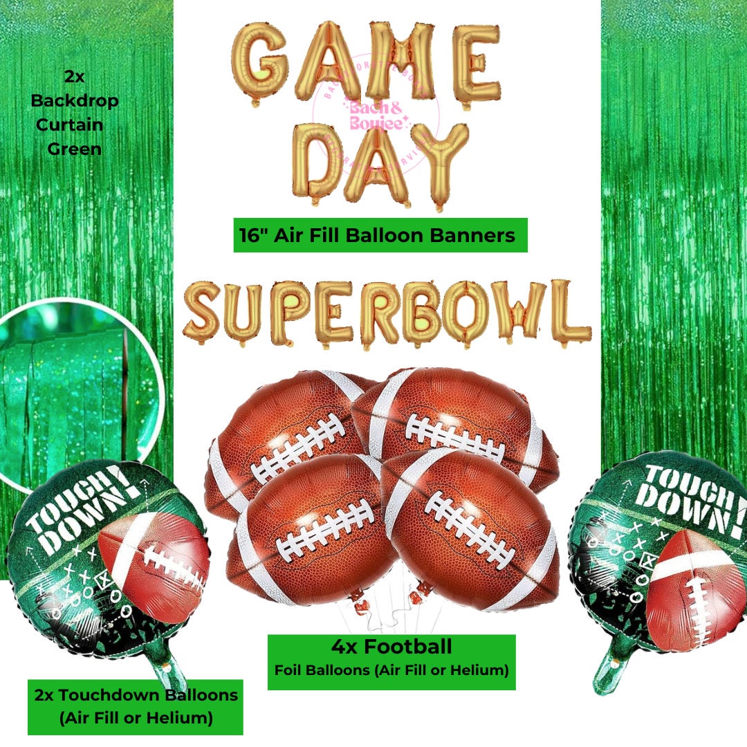Superbowl Party Football Game Day Party, Superbowl Decorations ...