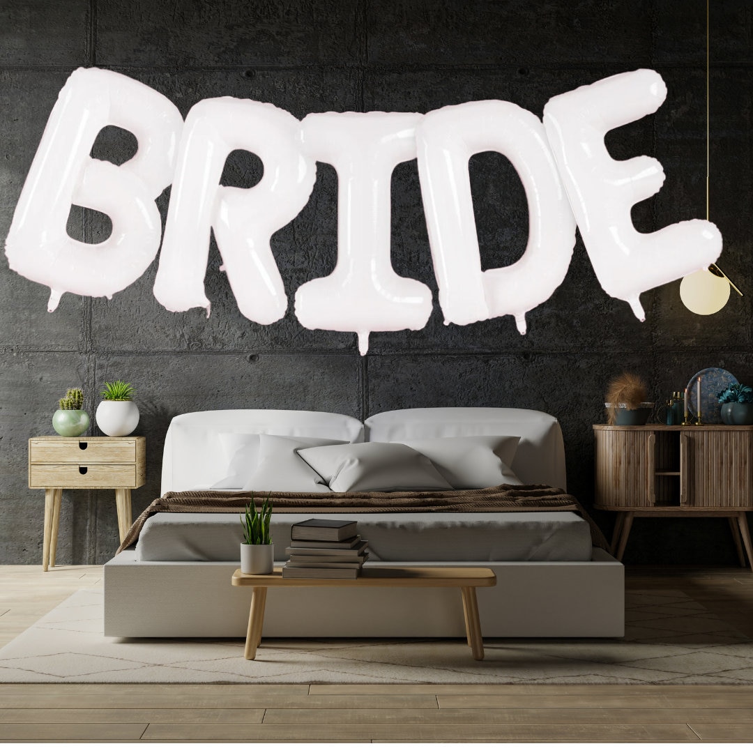 BRIDE Balloon, Jumbo Bride Balloon Extra Large, Bride Banner ...