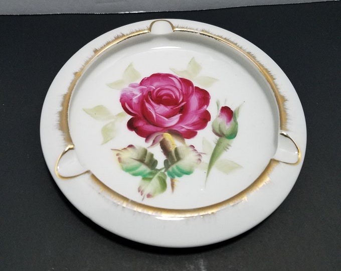 Vintage Lefton Ashtray Rose Hand Painted 515,, Made in USA - Etsy
