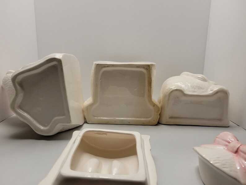 Ceramic Pig Canister Set 6 Piece - Etsy