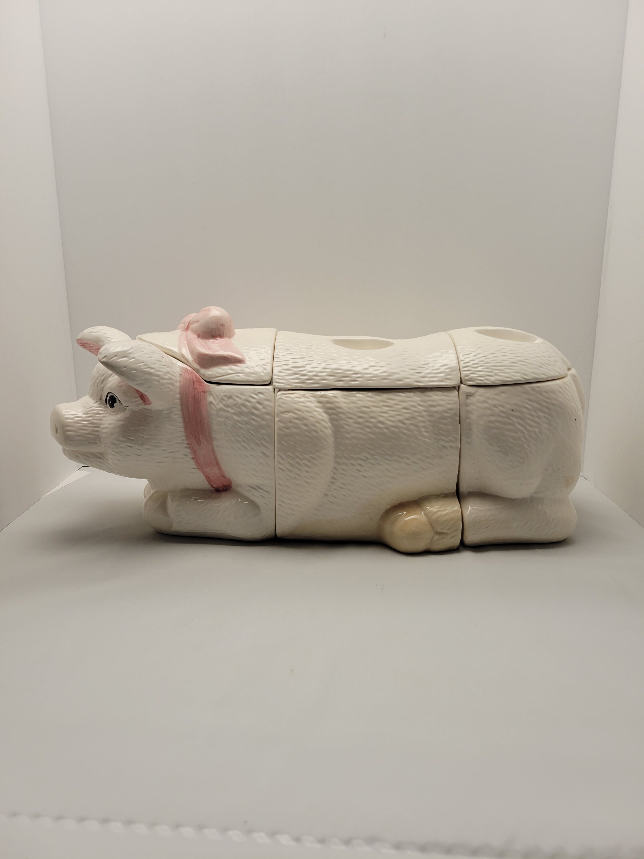 Ceramic Pig Canister Set 6 Piece - Etsy