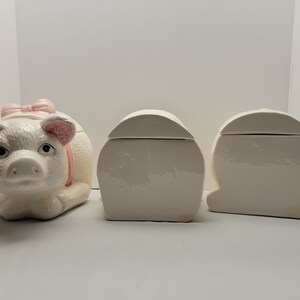 Ceramic Pig Canister Set 6 Piece - Etsy