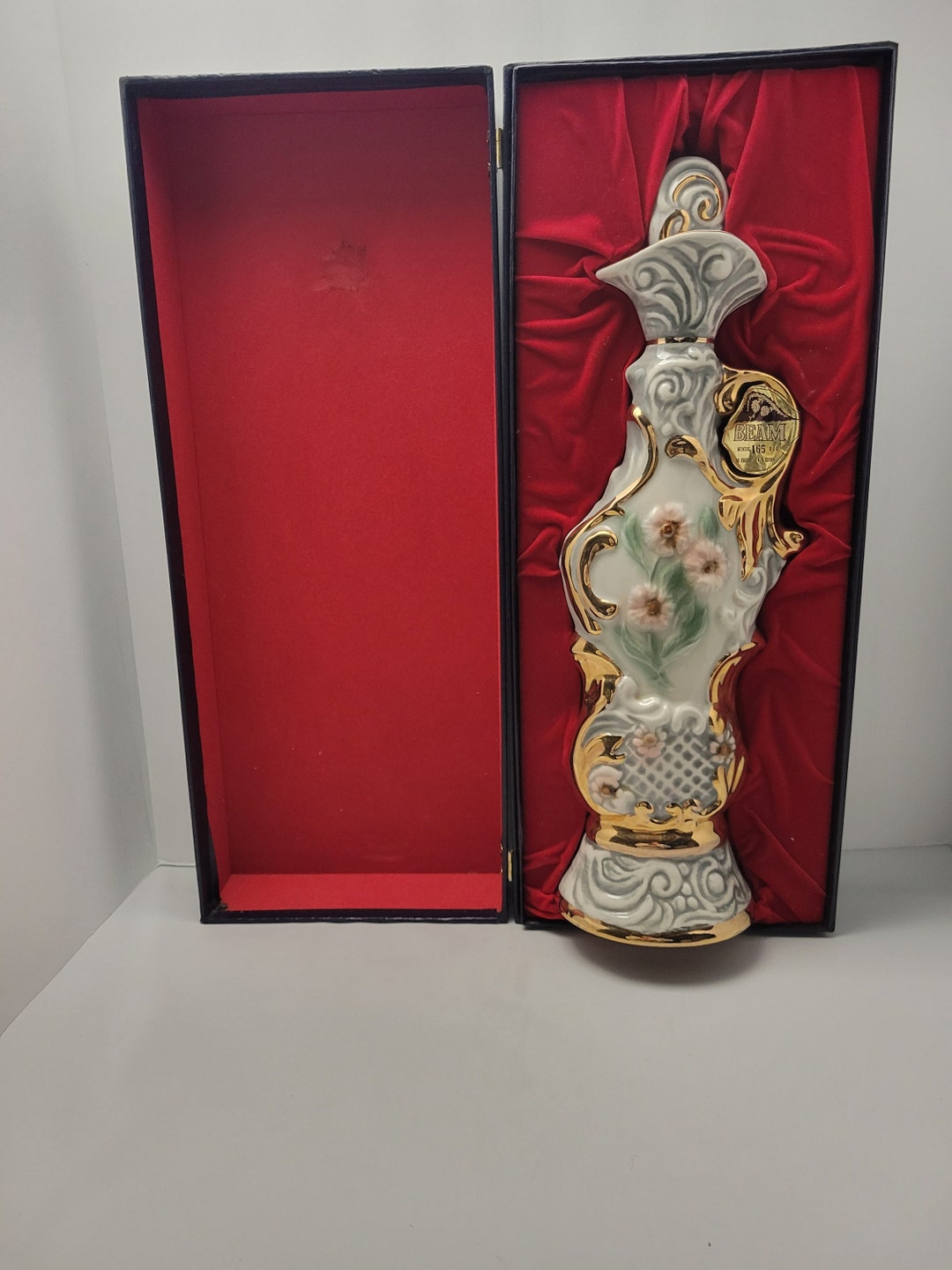 Jim Beam Decanter Vintage 1971 Regal China Gold Gilt With Original Case ...