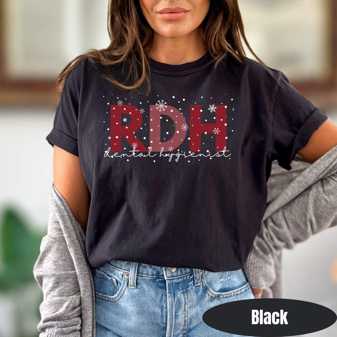 Comfort Colors RDH Christmas Shirt Dental Hygienist Tshirt Dentist ...