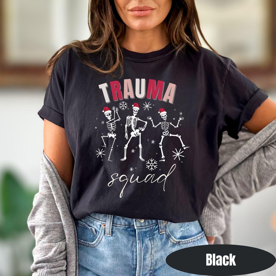Comfort Colors Trauma Shirt Trauma Nurse T-shirt Christmas Emergency ...