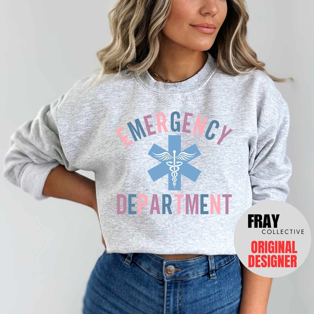 Emergency Department Sweatshirt ER Nurse Sweatshirt Pullover Emergency ...