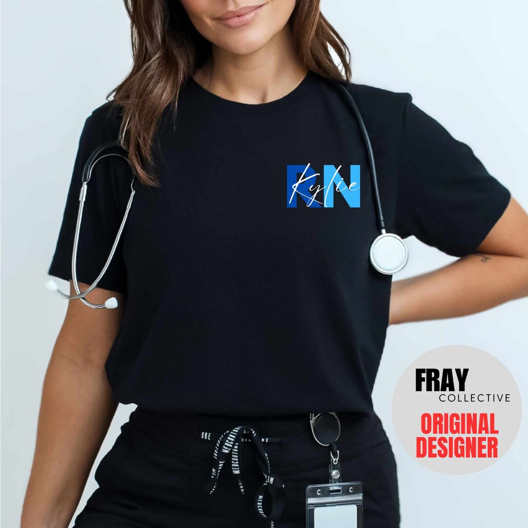 Personalized RN Nurse Shirt Custom RN Nurse T-shirt RN Nurse Tshirt ...
