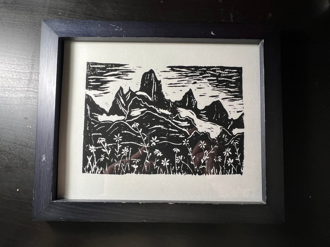 Fitz Roy Block Print - Etsy