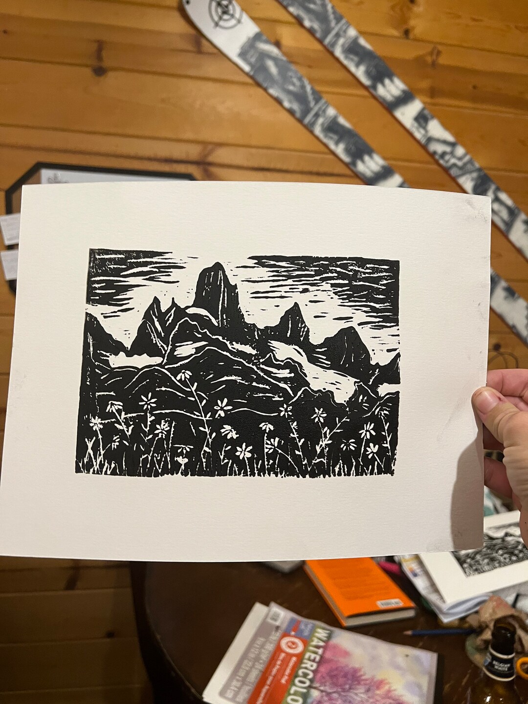 Fitz Roy Block Print - Etsy