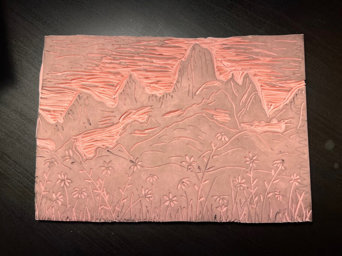 Fitz Roy Block Print - Etsy