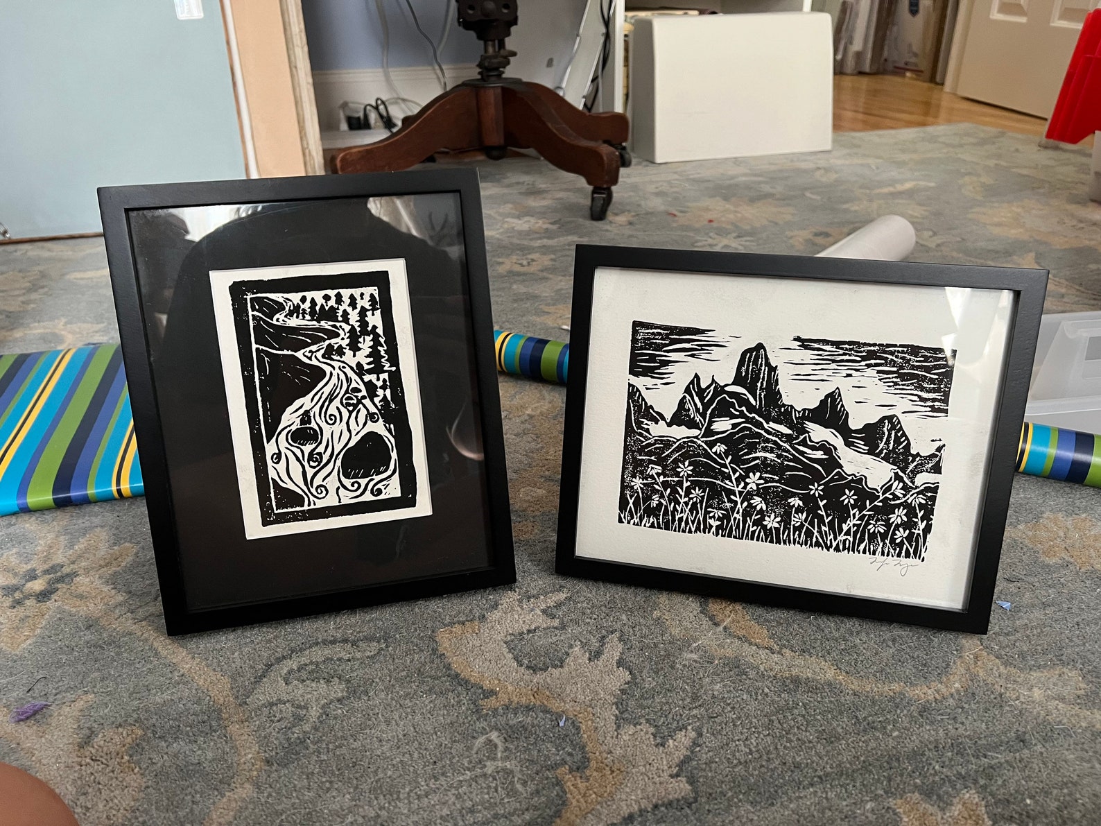 Fitz Roy Block Print - Etsy