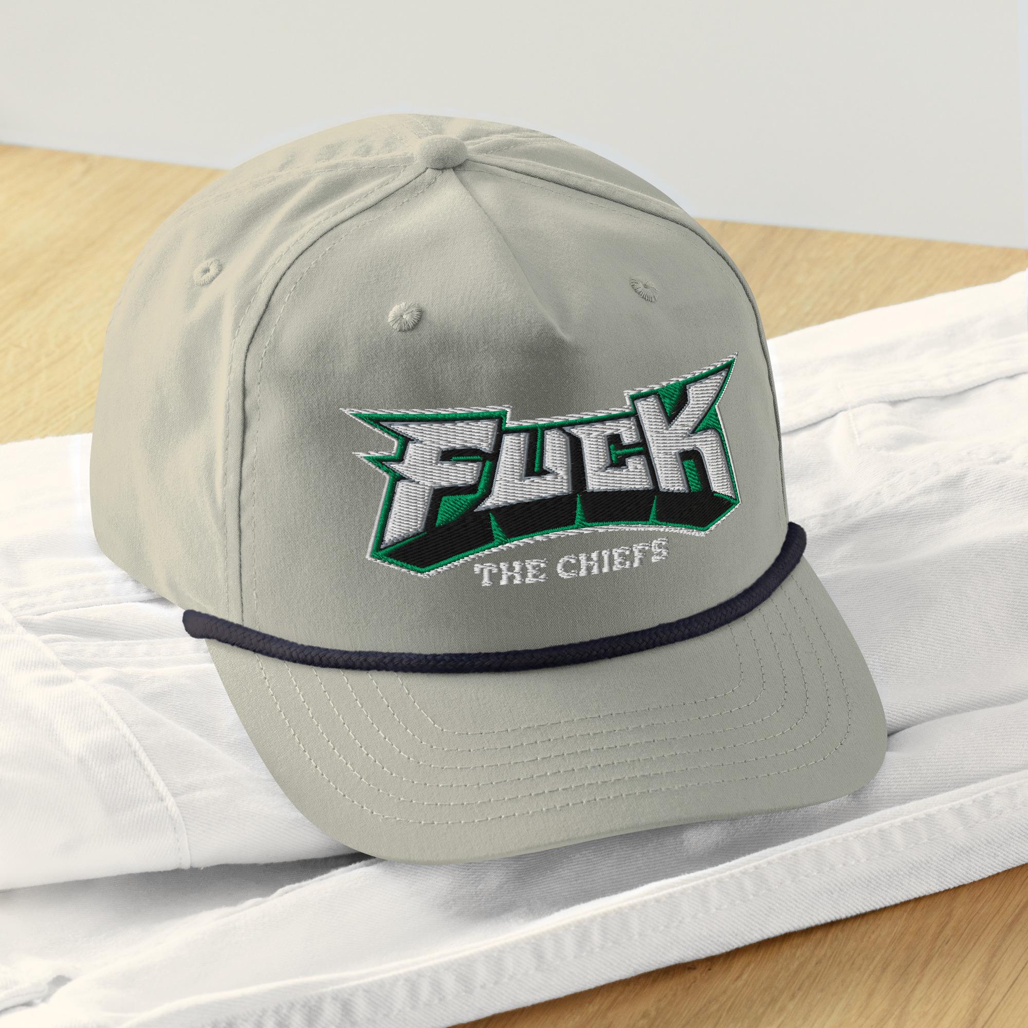 Philadelphia Eagles Snapback Hat F**k the Chiefs Mature Embroidered Adult Superbowl Champs Funny ...
