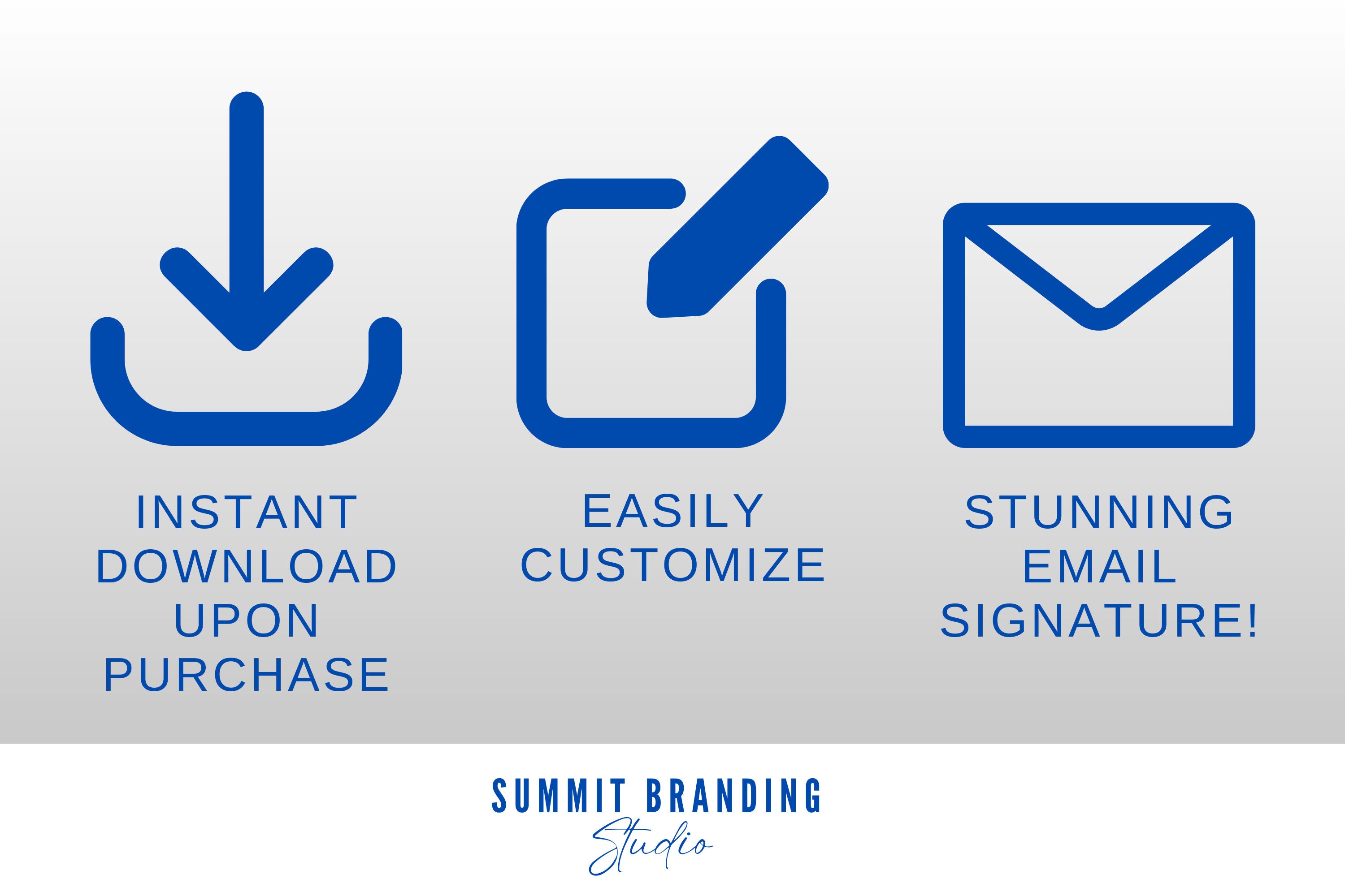 Email Signature Template With Logo & Photo | Editable Canva Signature ...