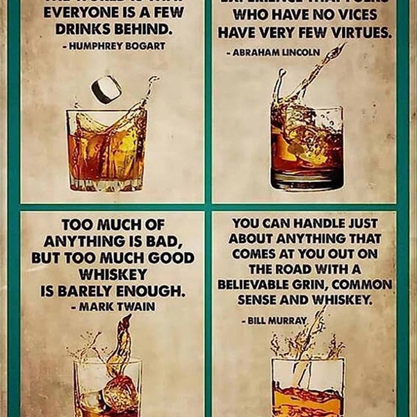 Whiskey Poster Etsy