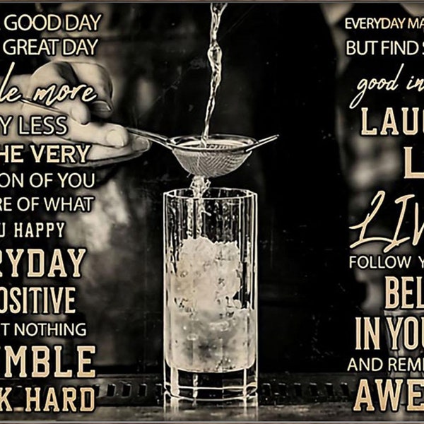 Bartender Etsy