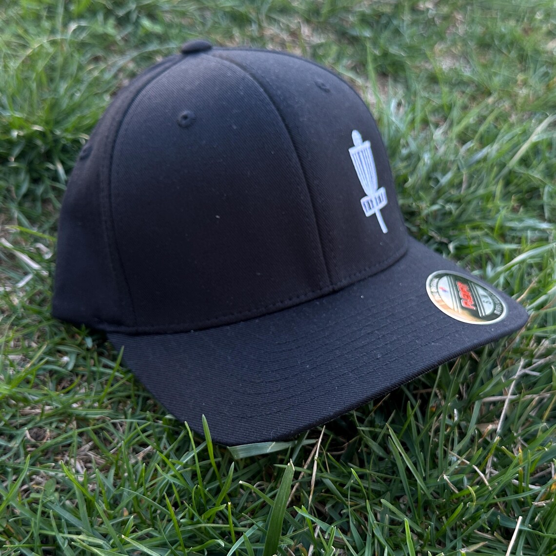 Flexfit Disc Golf Hat: Embroidered Basket, Minimalist Sports Cap - Etsy