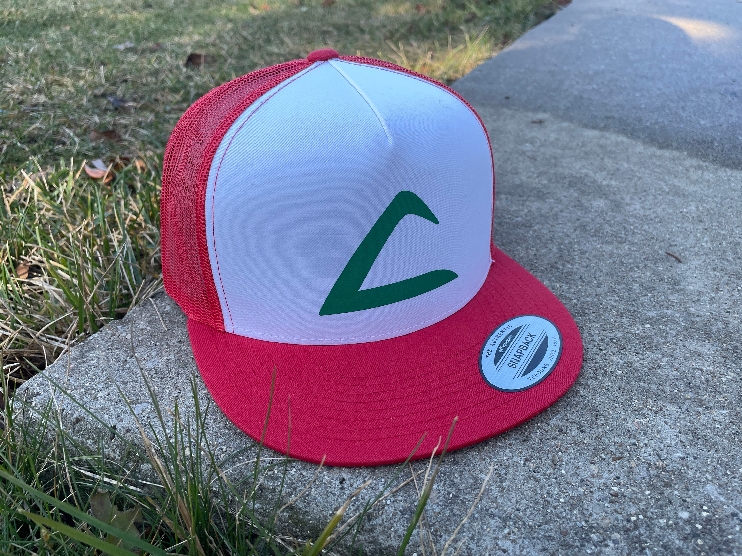 Adult Ash Ketchum Flat Bill Pokemon Hat Cosplay Cap - Etsy