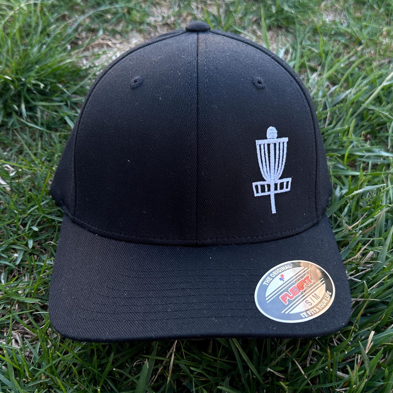 Flexfit Disc Golf Hat: Embroidered Basket, Minimalist Sports Cap - Etsy
