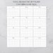 Blank Monthly Calendar Simple Calendar Printable Calendar Unnumbered ...