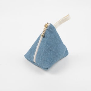 Mini Coin Purse | Handmade (denim - Light Blue) - Etsy