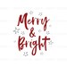 Merry & Bright Printable Christmas Decor Christmas Printable - Etsy