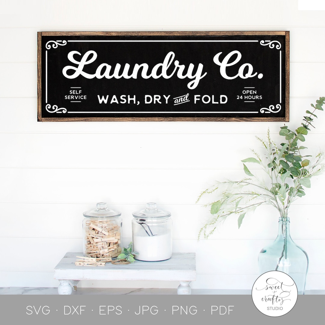 Laundry Sign SVG and PRINTABLE, Laundry SVG, Laundry Room Decor ...