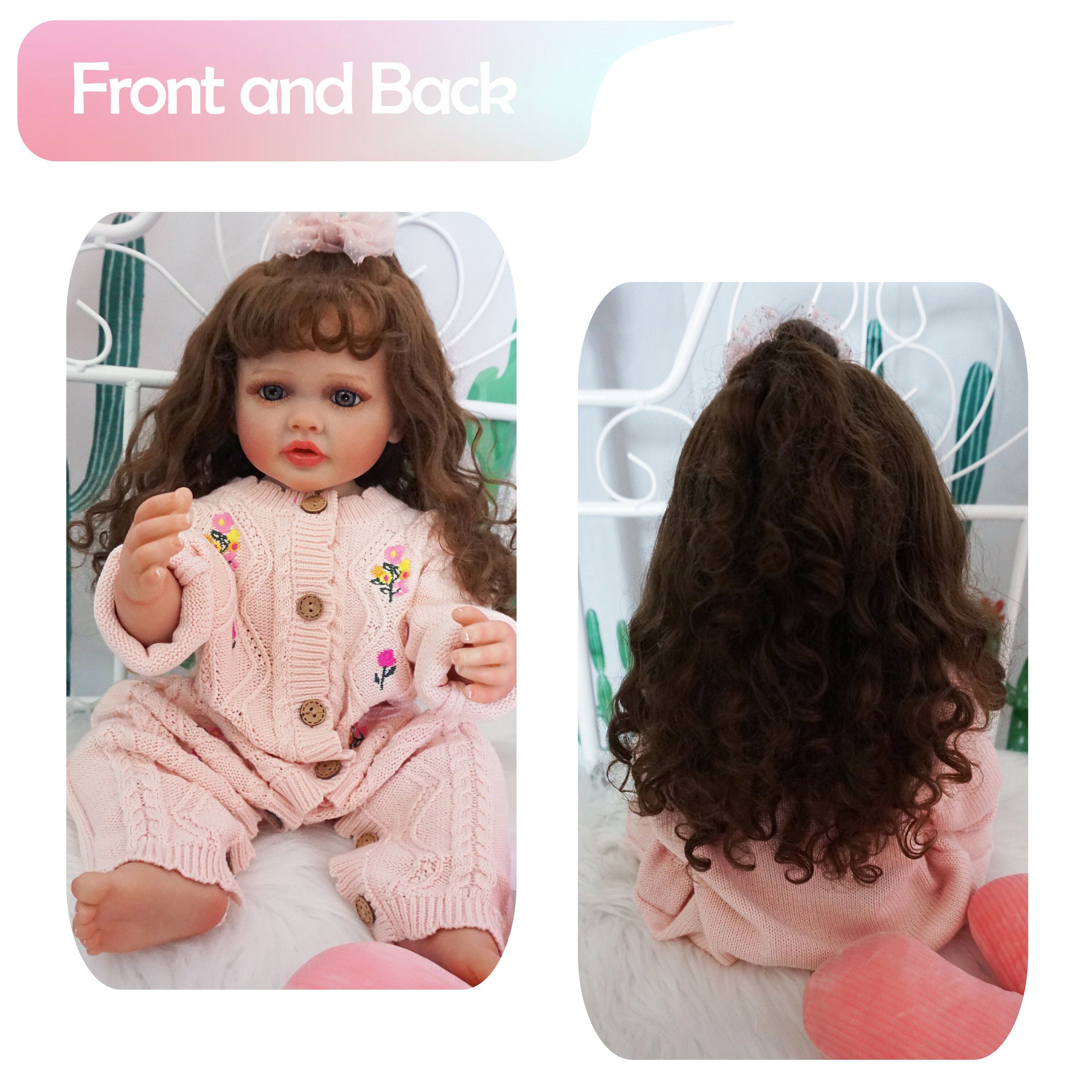 Reborn Baby Dolls Girl 3d-paint With Visible Veins 22inch Toddler ...