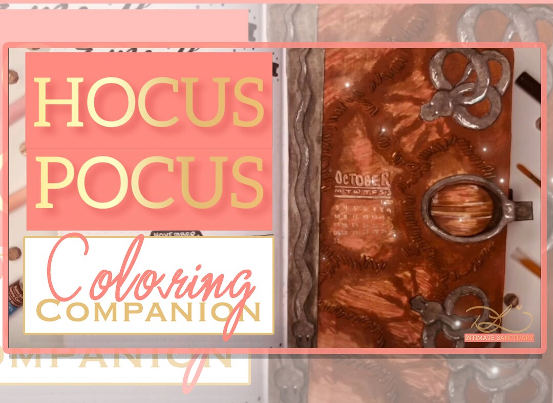 Hocus Pocus Popup Coloring Companion Digital Print - Etsy