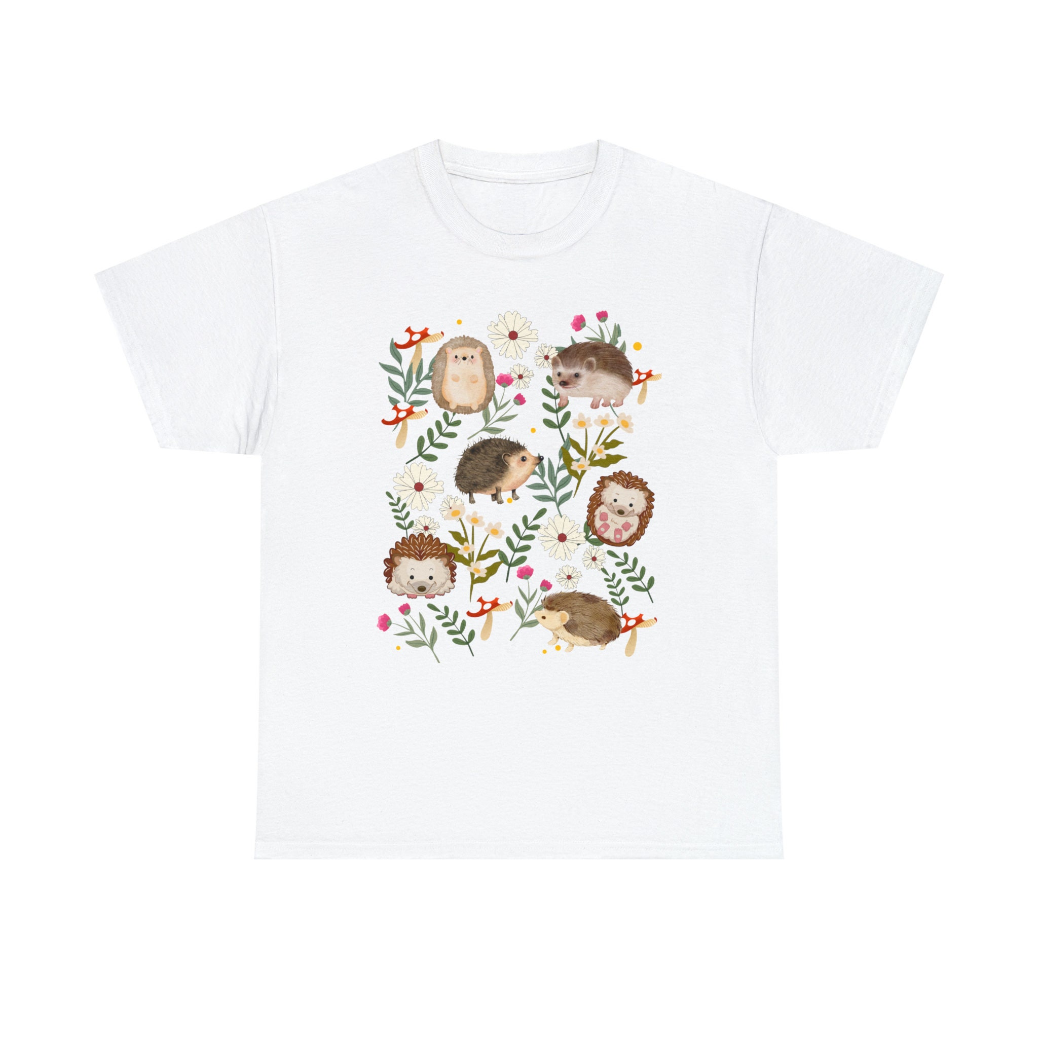 Whimsical Cottagecore Hedgehog Tee: Perfect for Nature Lovers - Etsy