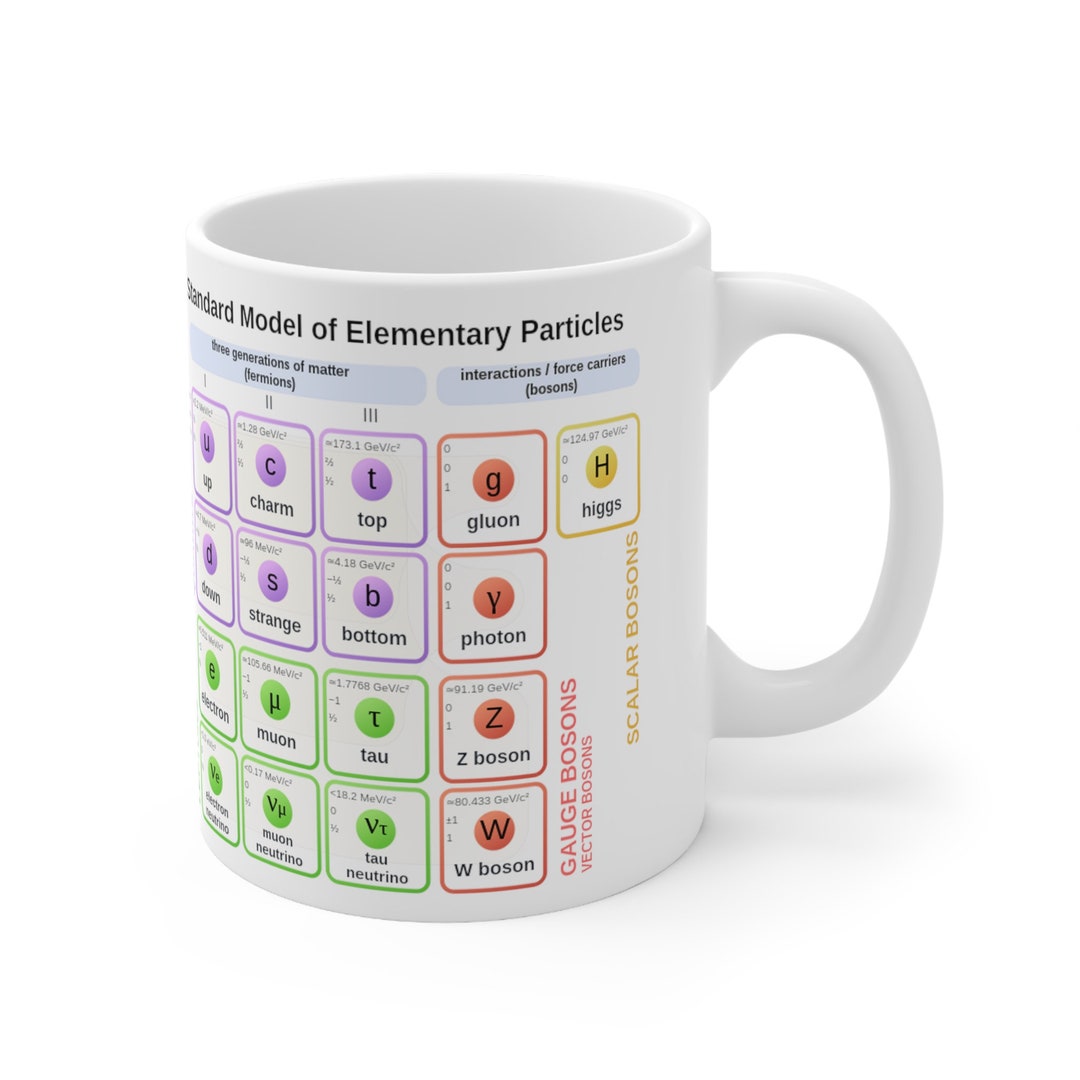 Subatomic Particles Physics Mug for Scientists, Particle Physics ...