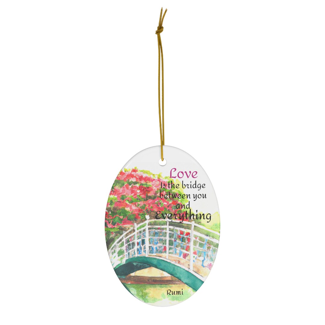Rumi Love Quote Ornament, Spiritual Quotes, Rumi Christmas Ornament - Etsy