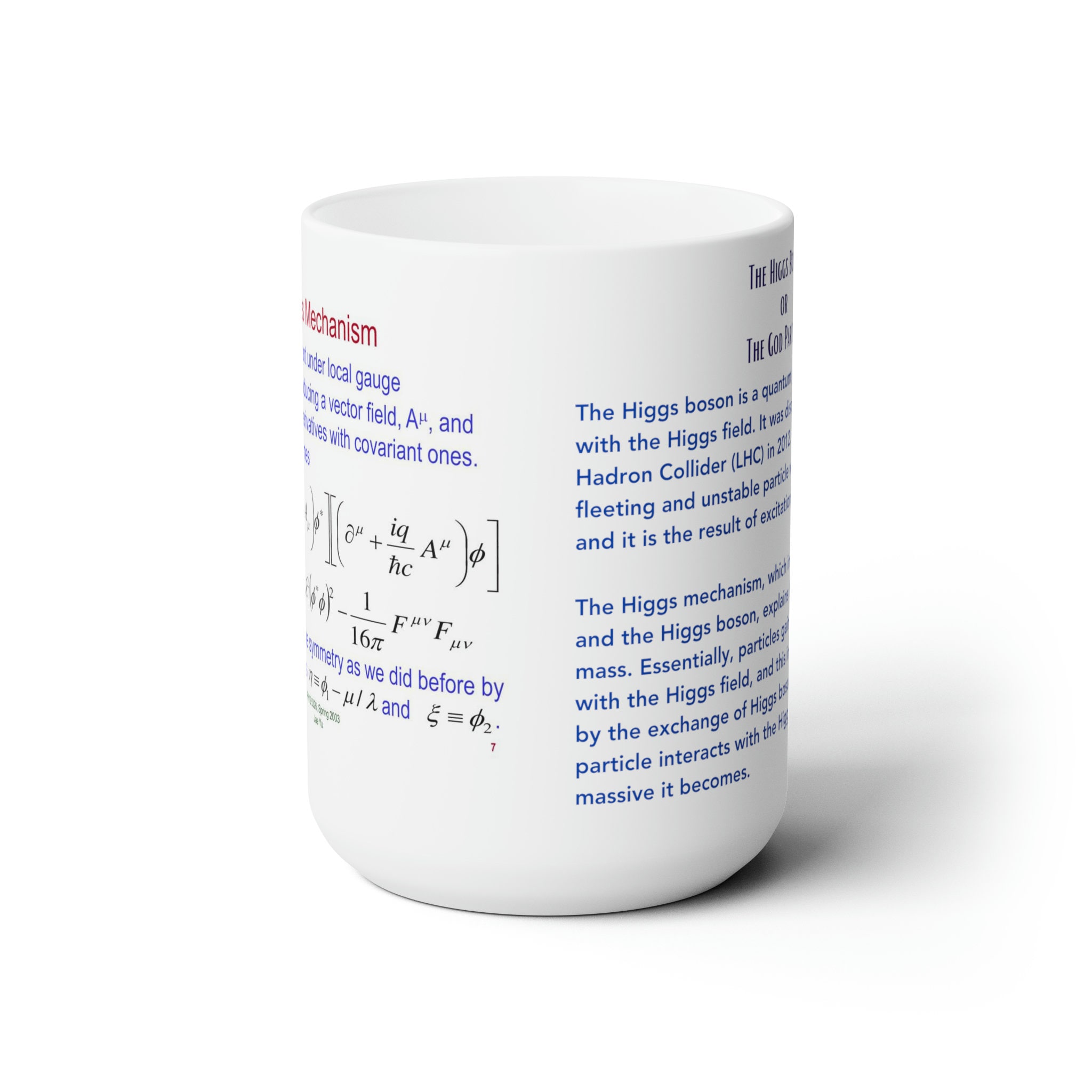 Higgs Boson Mug. Higgs Particle Image. Physics Student - Etsy