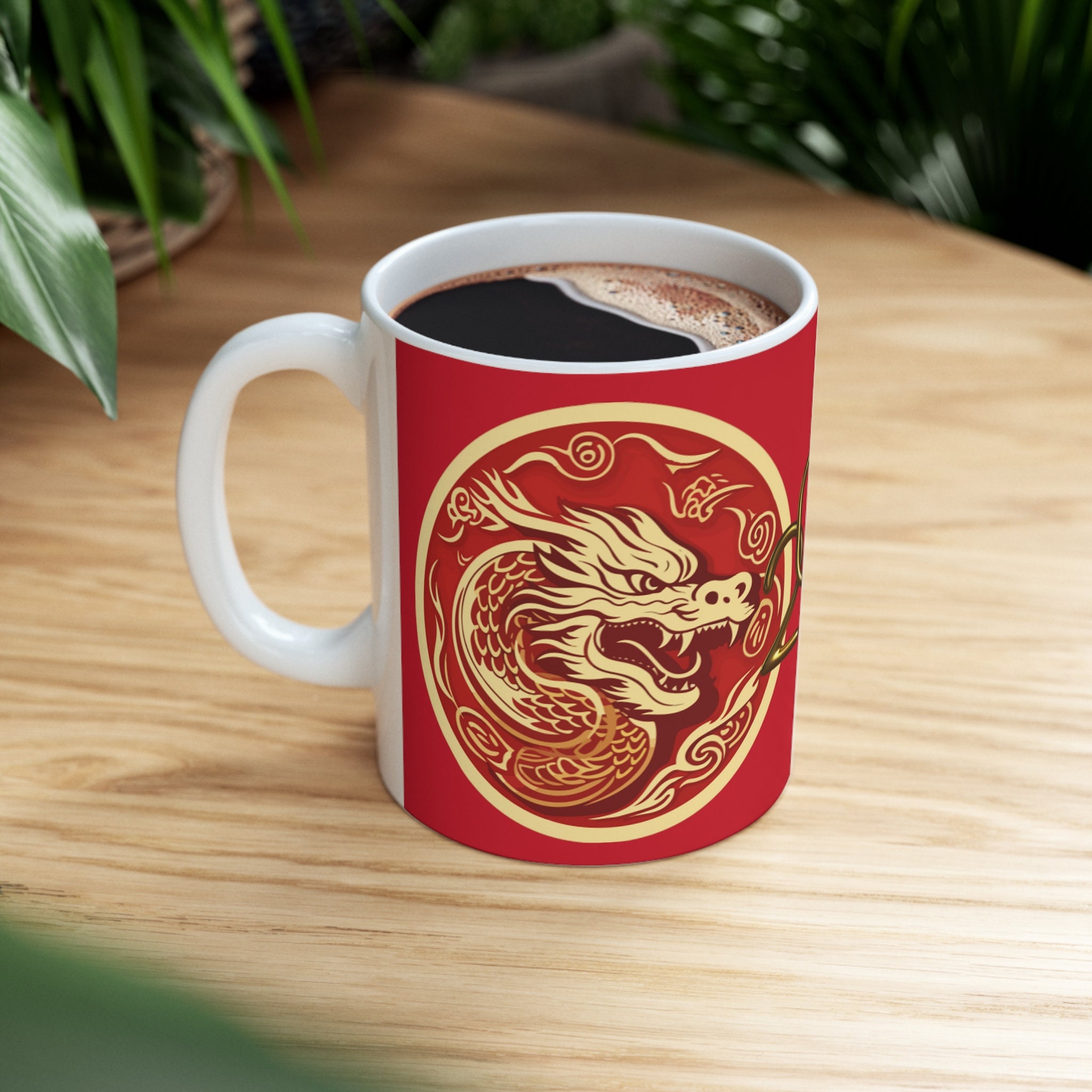 Chinese New Year Dragon Mug, Lunar New Year Mug, 2024 Year of the ...