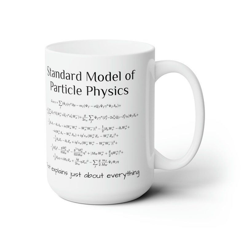 Standard Model of Particle Physics Geek Mug, Physics Geek Mug, Gift for ...