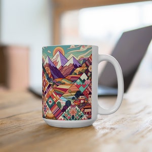 Peru Travel Mug, Images of Peru, Souvenir Mug, Andes Mountains, Gift ...
