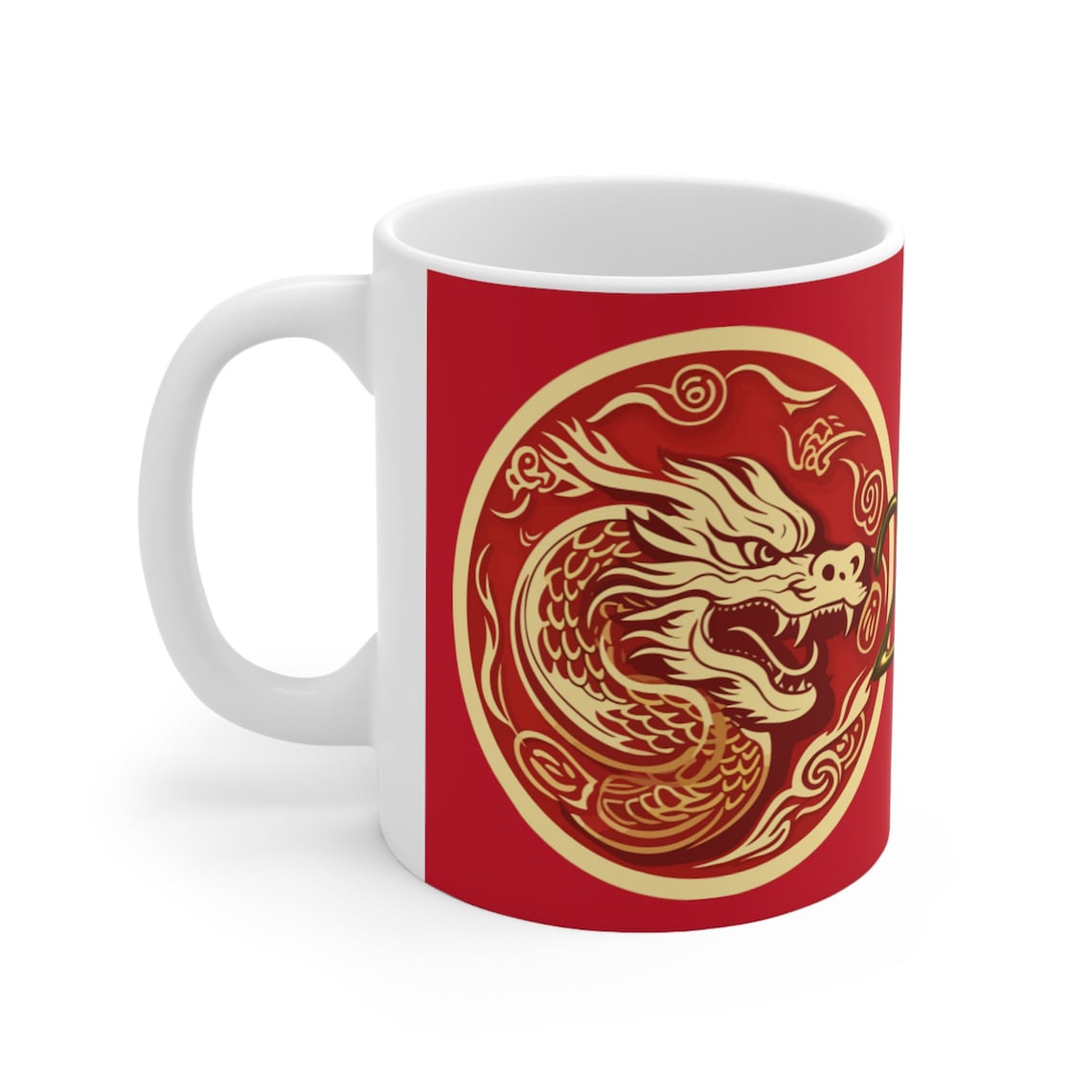 Chinese New Year Dragon Mug, Lunar New Year Mug, 2024 Year of the ...