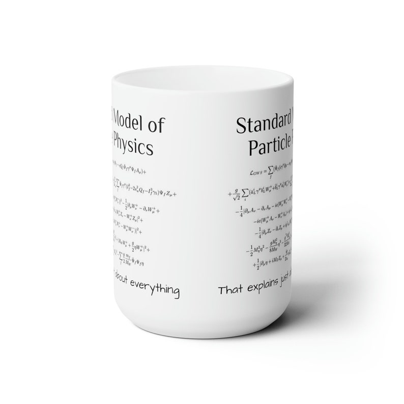 Standard Model of Particle Physics Geek Mug Physics Geek Mug - Etsy