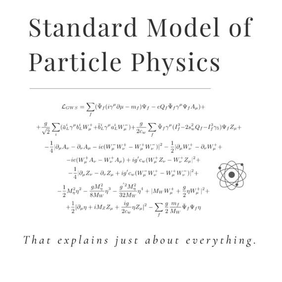 Standard model of Particle Physics, Physics Tshirt, P… - Gem