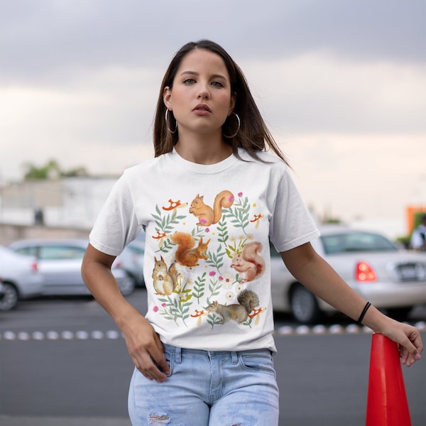 Squirrel T Shirt - Etsy