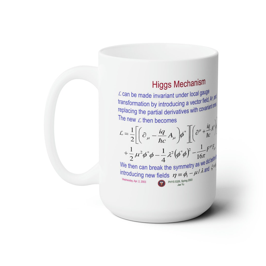 Higgs Boson Mug. Higgs Particle Image. Physics Student, Teacher or ...