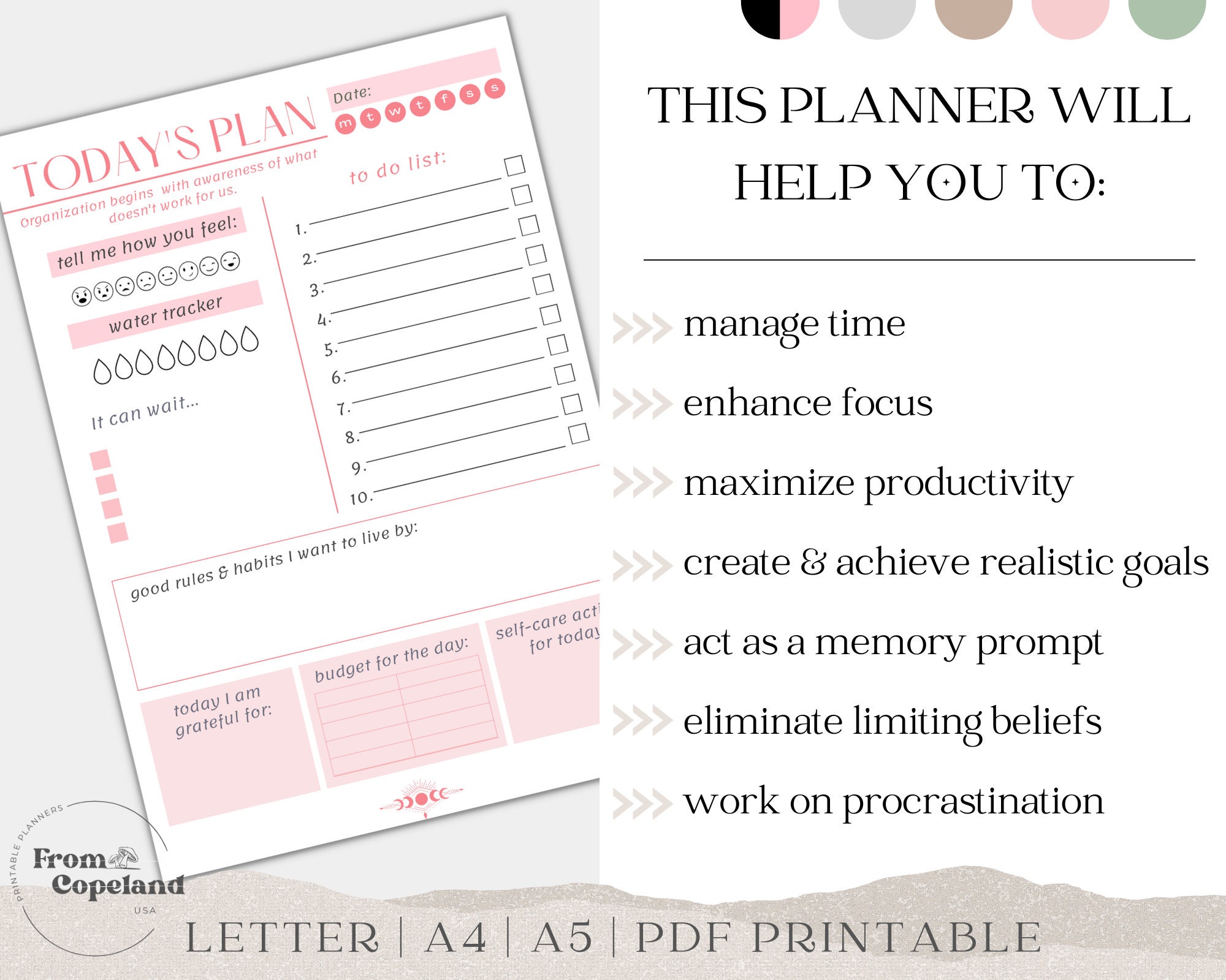 ADHD Planner, Adhd Planner Printable, Adhd Daily Planner, Adhd Planner ...