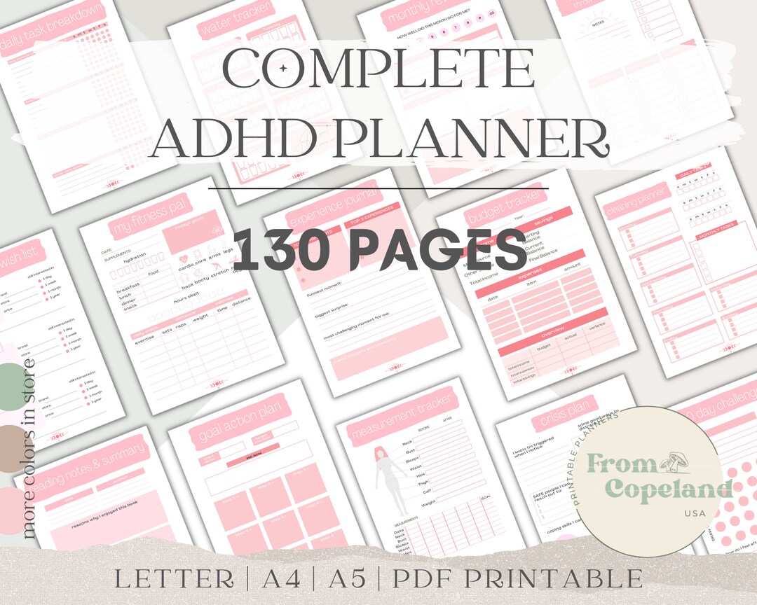ADHD Planner, Adhd Planner Printable, Adhd Daily Planner, Adhd Planner ...