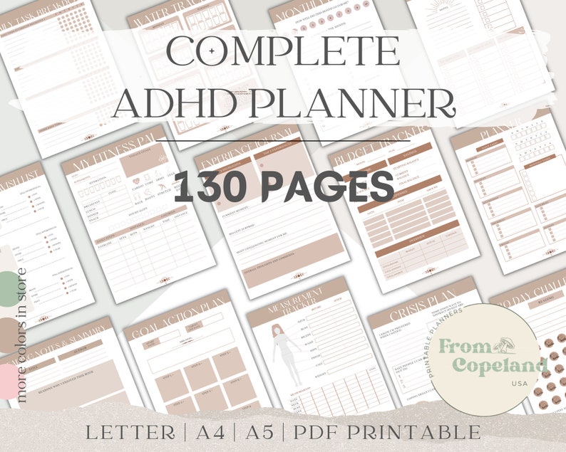 ADHD Planner Adhd Planner Printable Adhd Daily Planner Adhd - Etsy